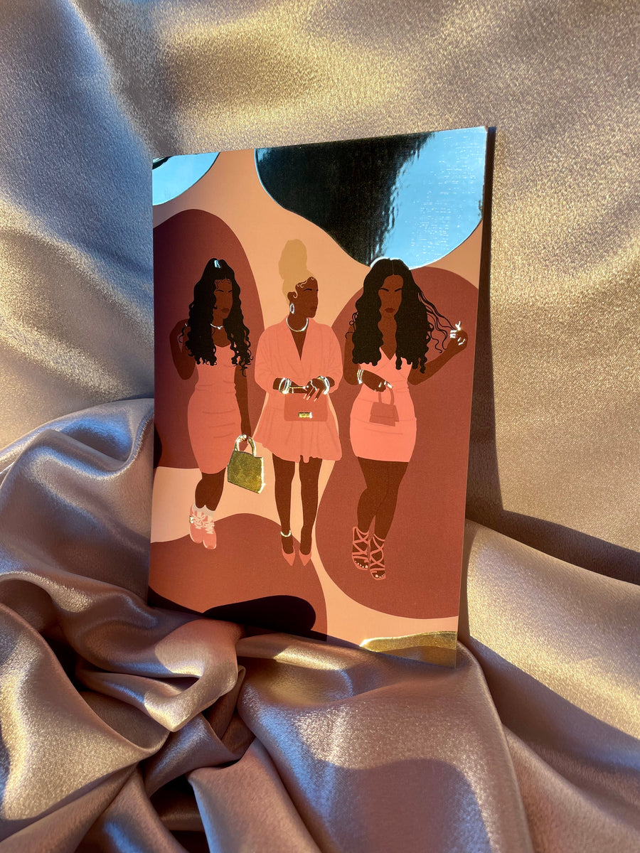 Look Book Gold Foil Postcard – Destiny Darcel